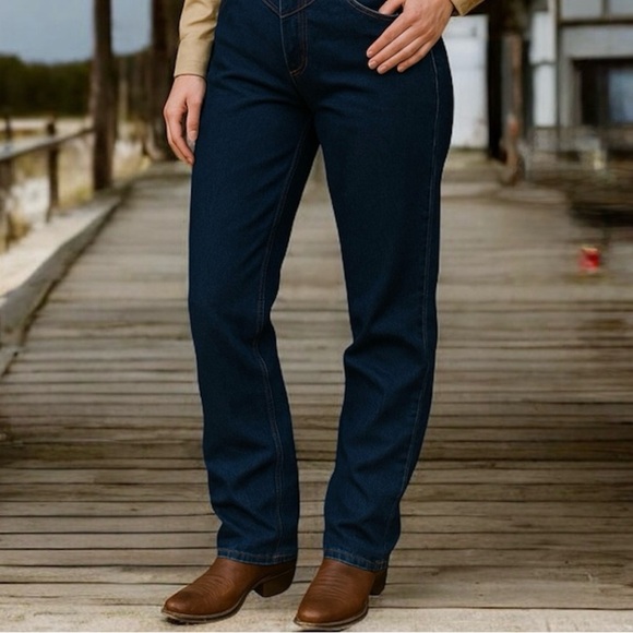 Rockies | Jeans | Vintage High Rise Dark Wash Yoked Straight Leg Bare ...